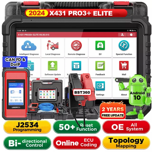 2024 LAUNCH X431 PRO3S+ Elite PRO5 Car Diagnostic Scanner Programming ...
