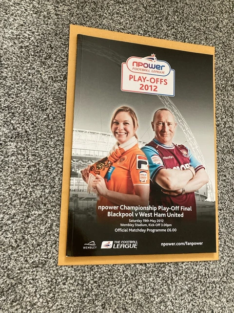 BLACKPOOL V WEST Ham 2012 Play Off Final Programme. £3.82 - PicClick UK