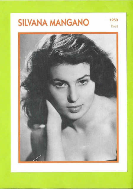 FICHE - PORTRAITS de stars - Silvana Mangano EUR 3,00 - PicClick FR