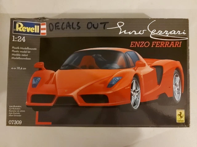 REVELL ENZO FERRARI 1:24 Scale Plastic Sports Car Model Kit #07309 NO ...