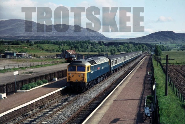 35MM SLIDE BR British Rail Diesel Loco Class 47 47709 Newtonmore 1983 ...