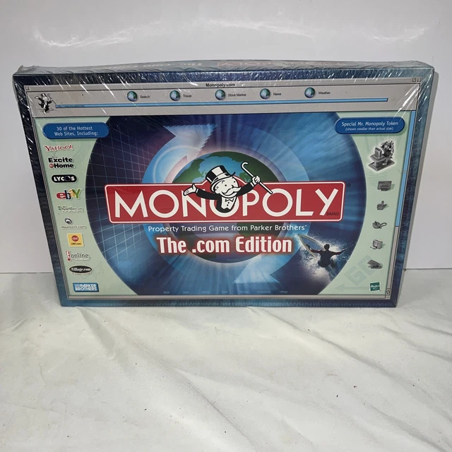MONOPOLY THE DOT .COM Edition Board Game NEW in SEALED Box £26.78 ...