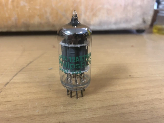 1 VINTAGE PHILIPS ECG JAN 12AX7WA 7025 12ax7 Vacuum Tubes Tested ...