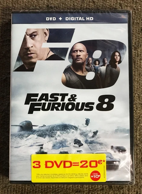FAST & FURIOUS 8 (avec Vin Diesel, Jason Statham, Dwayne Johnson) DVD ...