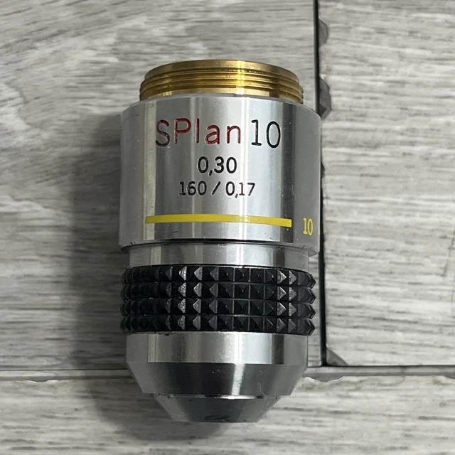 OLYMPUS SPLAN 10X/0.30 Microscope Objective Lens 160mm BH / CH Series ...