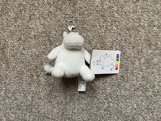 NEW AURORA MOOMIN characters white moomintroll eco soft toy keyring the ...