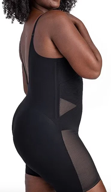 HONEYLOVE SUPERPOWER Mid Thigh Runaway Bodysuit Size XS Black £63.03 ...
