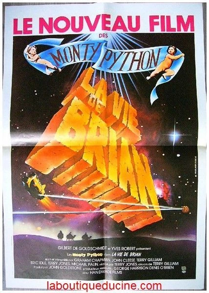 LA VIE DE BRIAN Affiche Cinéma ORIGINALE Movie Poster TERRY JONES TERRY ...