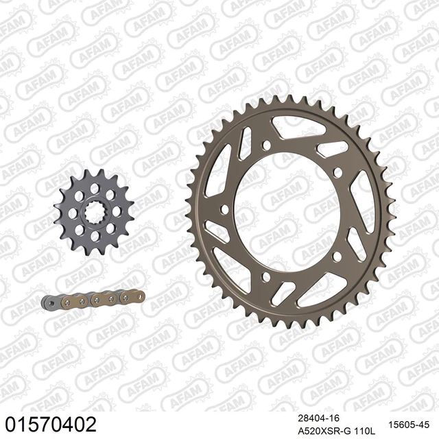 AFAM KIT CATENA Suzuki Gsx-R 600 K1, K2, K3 2001-2003,Alluminio,520 EUR ...