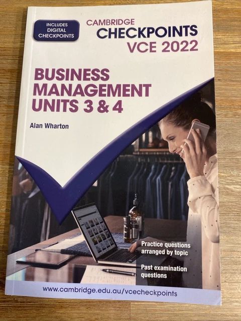 CAMBRIDGE CHECKPOINTS VCE 2022 Business Management Units 3 & 4 $19.90 ...