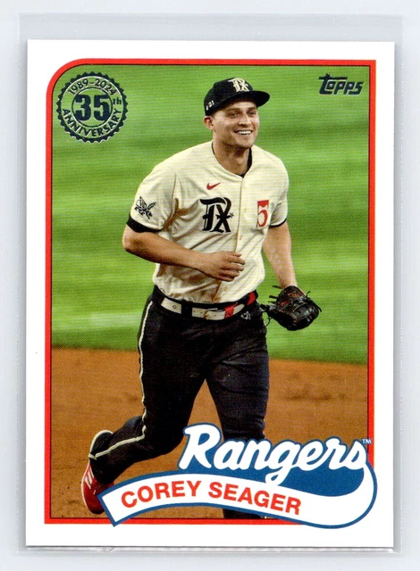 COREY SEAGER 2024 Topps Series 1 #89B-35 1989 Topps Baseball 35e ...