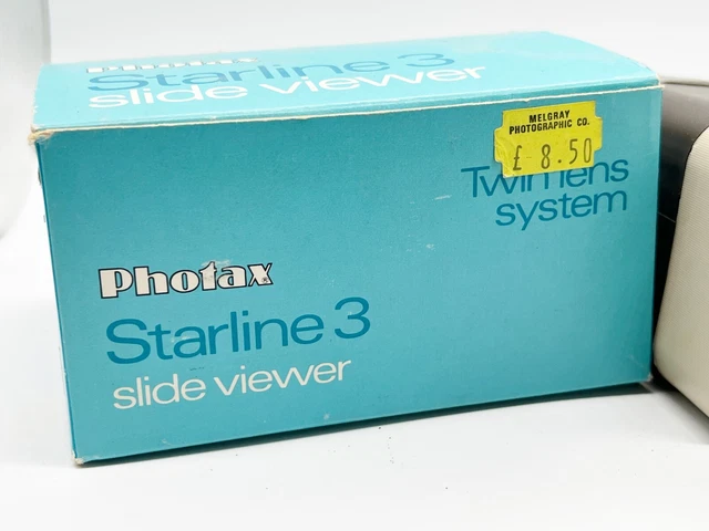 VINTAGE PHOTAX SLIDE Viewer Starline 3 Twinlens System Boxed ...