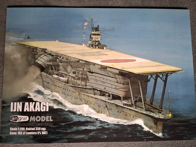 IJN AKAGI PAPER-CARD model kit from Angraf, 1/200 scale, 130cm length £ ...