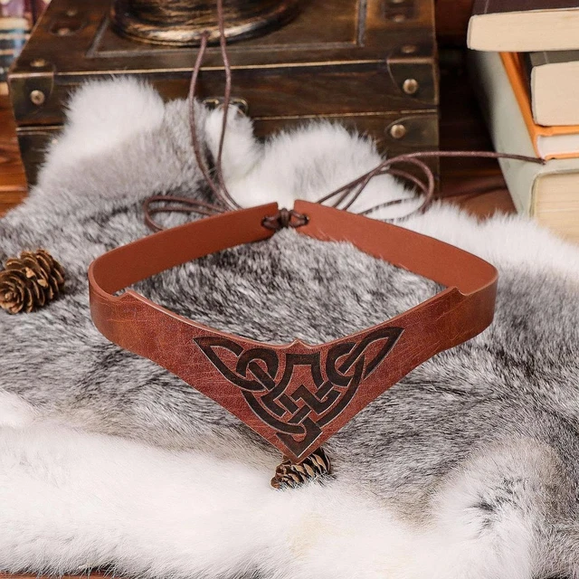 VIKING HEADPIECE PU Costume Cosplay Accessory for Show Adults Rave Movie Theme £7.60 - PicClick UK