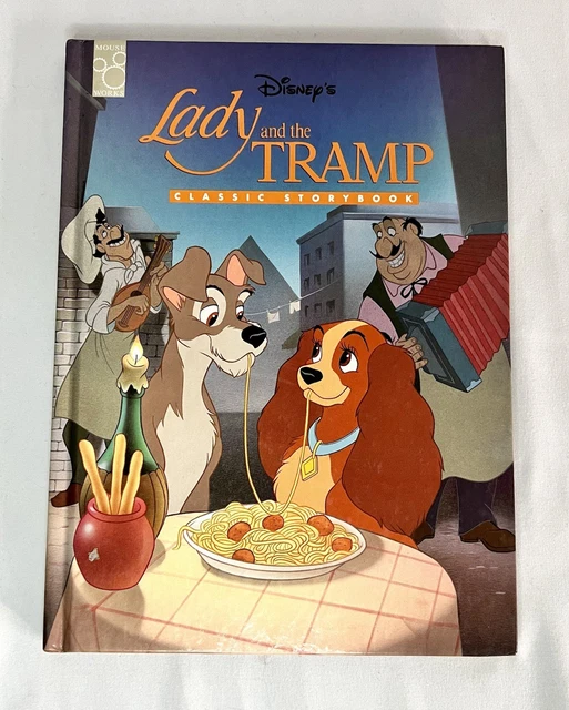 DISNEY 1997 LADY and the Tramp Classic Storybook Mouse Works Hardcover ...