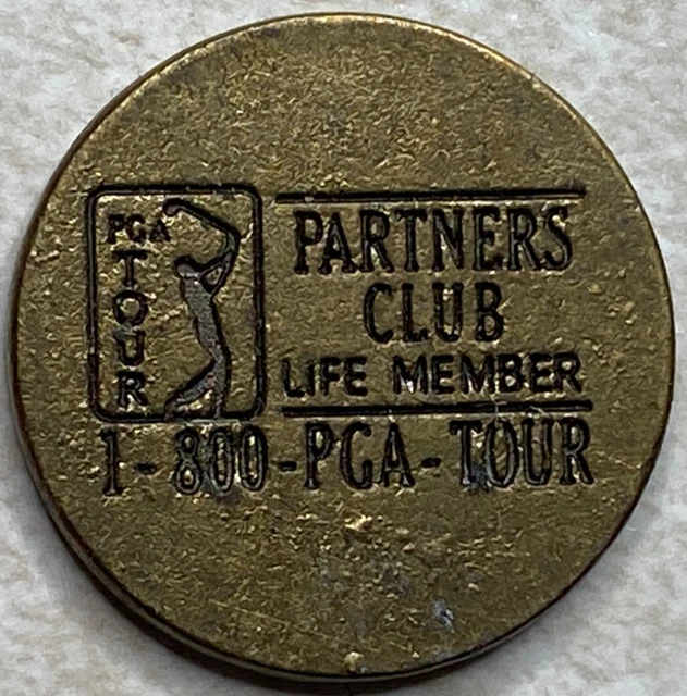 PARTNERS CLUB LIFE Member PGA Tour Golf Ball Marker Token T8528 $6.98 ...