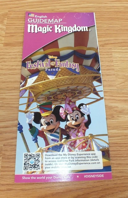 DISNEY'S MAGIC KINGDOM Festival of Fantasy Parade Guide Map / Booklet ...
