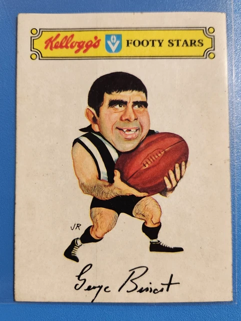1974 KELLOGG'S VFL Footy Stars Sticker George Bissett Collingwood $30. ...