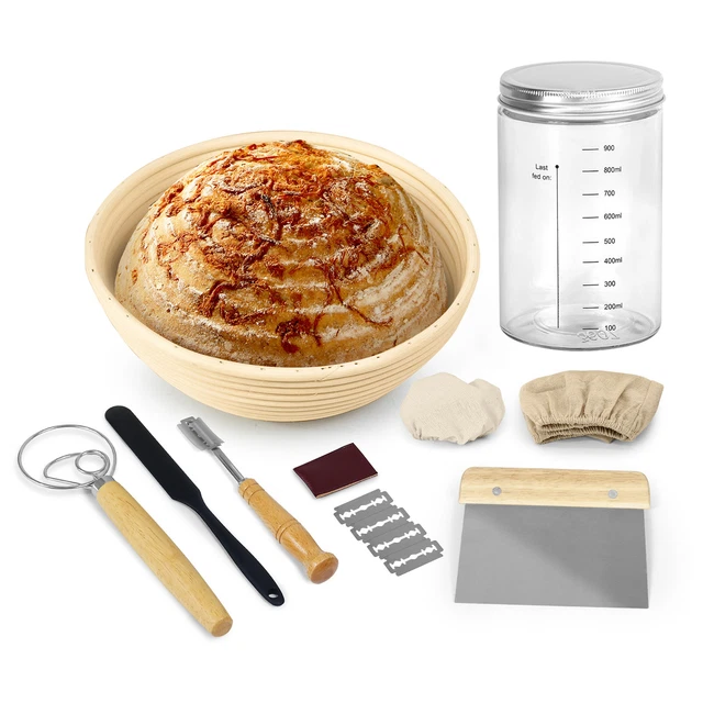 SMOOTH DOUGH SCRAPERS Bread Fermentation Kit Handcrafted Sourdough ...