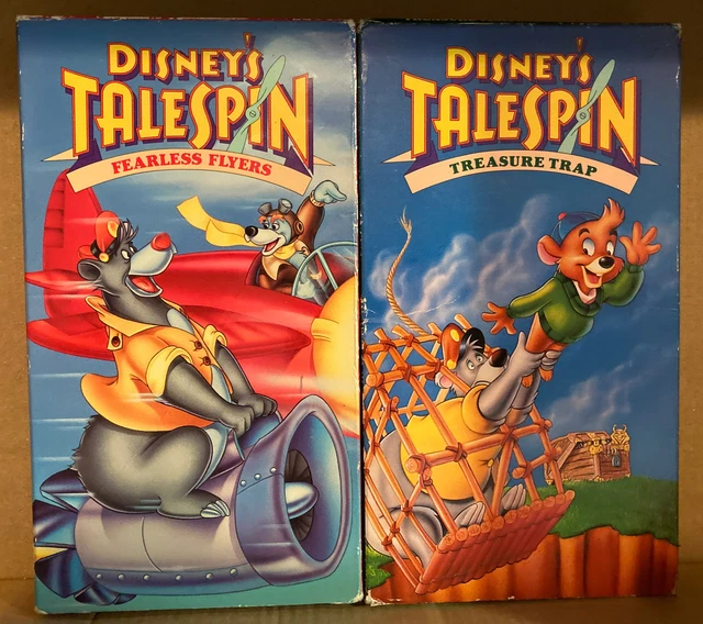 TALESPIN SERIES TREASURE Trap & Fearless Flyers VHS Walt Disney Cartoon ...