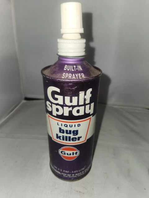 RARE VINTAGE ORIGINAL GULF BUG KILLER Spray Can $20.00 - PicClick