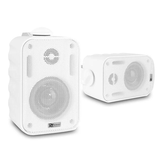 POWER DYNAMICS BC30V White Outdoor Wall Speakers Weatherproof Pair 100V ...