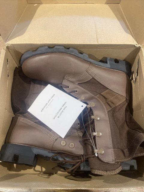 BRITISH ARMY MILITARY MOD Brown Wellco Jungle Combat Boots Brown UK 9 ...