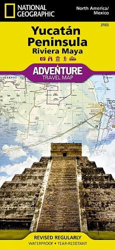NATIONAL GEOGRAPHIC MAPS Northern Yucatan/Maya Sites, Mexico (Map) EUR ...