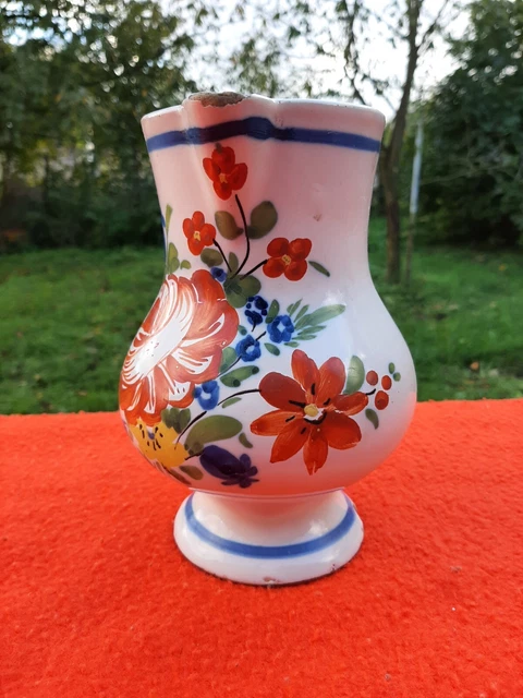 ANCIEN PICHET PEINT a l'éponge a identifier ? sinceny ou ferrière ou l'est ? EUR 200,00 ...