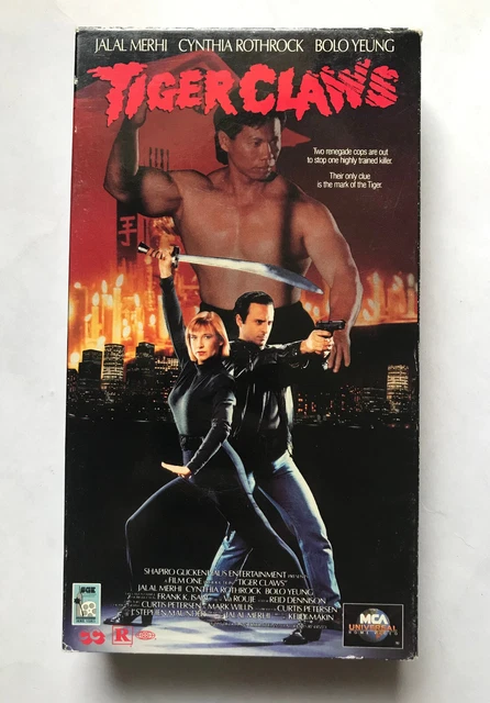 TIGER CLAWS VHS Cineplex Odeon Cynthia Rothrock Bolo Yeung Martial Arts ...