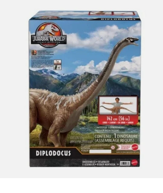 JURASSIC WORLD LEGACY Collection Diplodocus Large Dinosaur Action ...