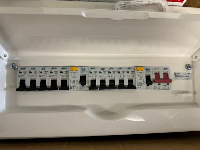 18TH EDITION, BG Dual RCD (100A, 30mA Type A) Fully Recessed consumer ...