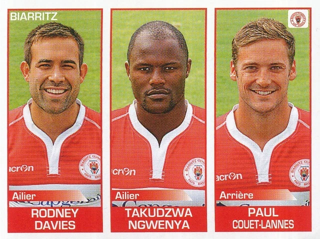 299 RODNEY DAVIES - Ngwenya Biarritz Olympique Pro D2 Sticker Panini ...