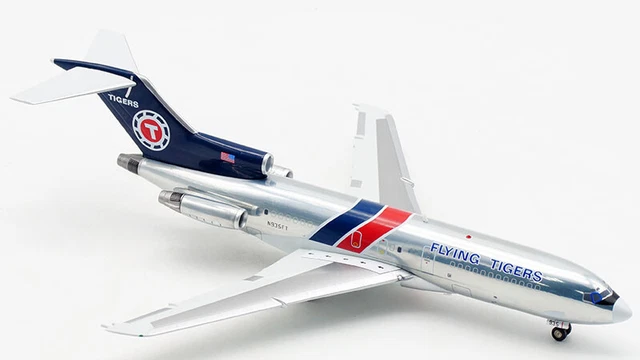 INFLIGHT FLYING TIGERS Boeing B727-100 N935FT 1/200 diecast plane model ...