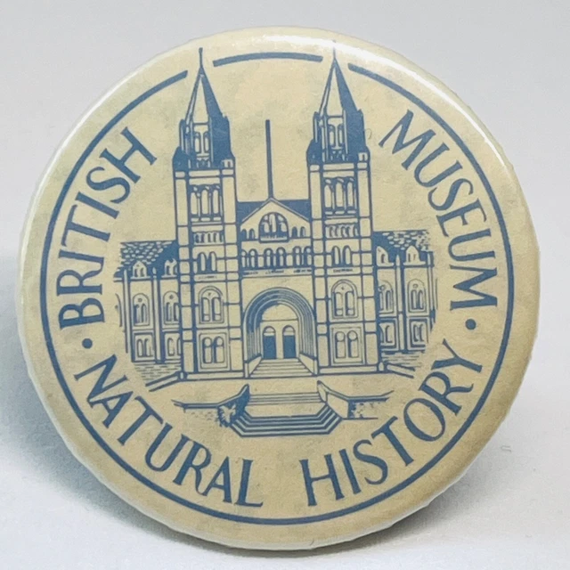 BRITISH NATURAL HISTORY Museum Pin Badge Vintage Visitor Souvenir ...