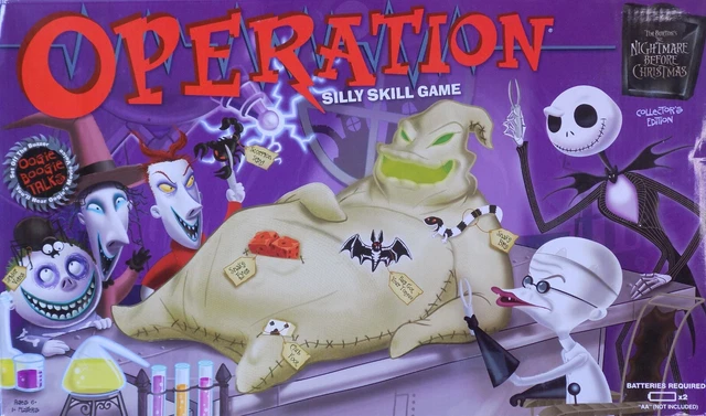 NIGHTMARE BEFORE CHRISTMAS OPERATION Silly Skill Game 100%Complete ...