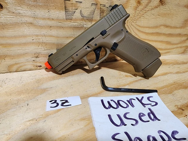 USED GLOCK G19X 6MM Airsoft Blowback CO2 Gun Auction #3Z $64.00 - PicClick