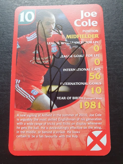 CARTOLINA FIRMATA - Joe Cole - 10 EUR 4,68 - PicClick IT