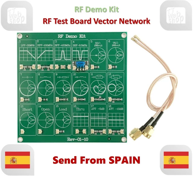 RF TEST BOARD Vector Network Test Filter / Attenuator RF Demo Kit for ...