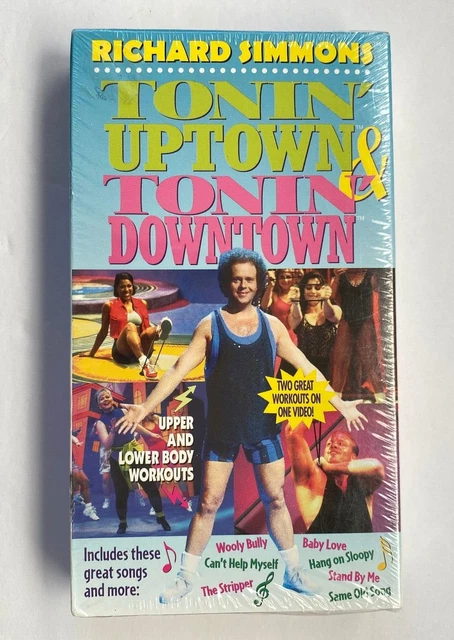 RICHARD SIMMONS TONIN Uptown & Tonin Downtown VHS Two Workouts New ...