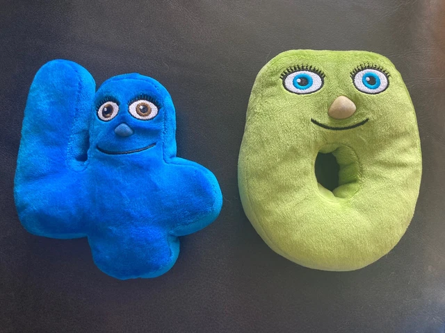 CBEEBIES NUMBERJACKS SOFT Plush 6" Toys Number 4 & 0 From 2008. Great ...