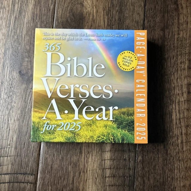 365 BIBLE VERSES-A-YEAR Page-a-Day® Calendar 2025 : Timeless Words from ...