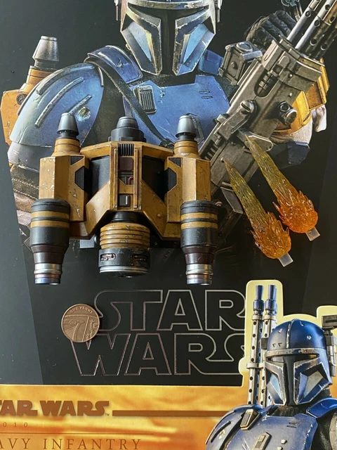 HOT TOYS STAR Wars Mandalorian Heavy Infantry Jet Pack lâche échelle 1 ...