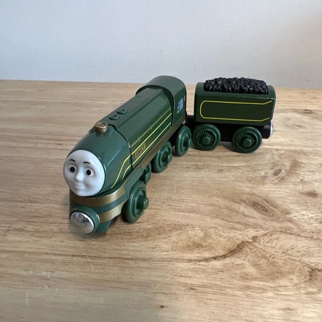THOMAS THE TANK Engine & Friends WOODEN STREAMLINED EMILY WOOD TRAIN ...