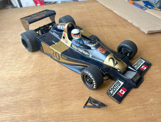 OLD TAMIYA 1/12 F1 car well built model resto project Wolf Ford WR1 ...