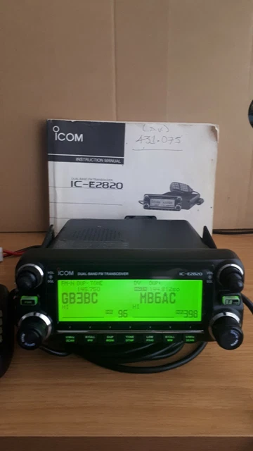ICOM IC E2820 Vhf Uhf D Star Transceiver £395.00 - PicClick UK