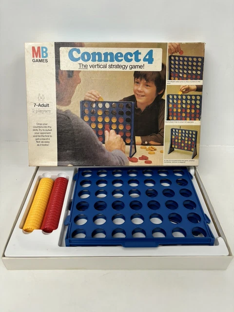 VINTAGE RETRO 1975 Connect 4 MB Games Complete Family Game With Worn ...