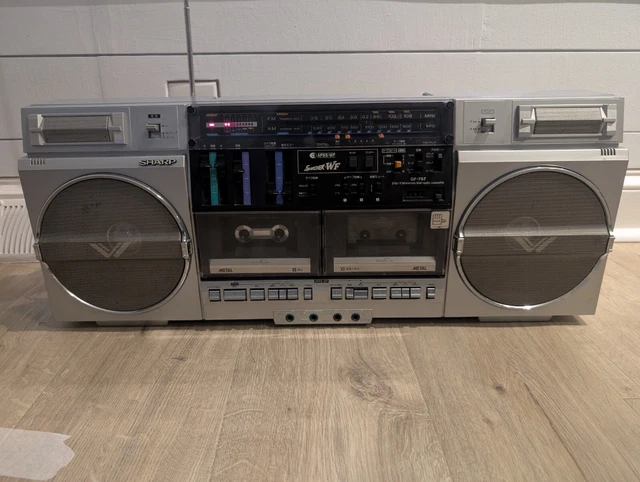 SHARP GF-575 VINTAGE Boombox Ghetto Blaster 80s Japan made Stereo Radio ...