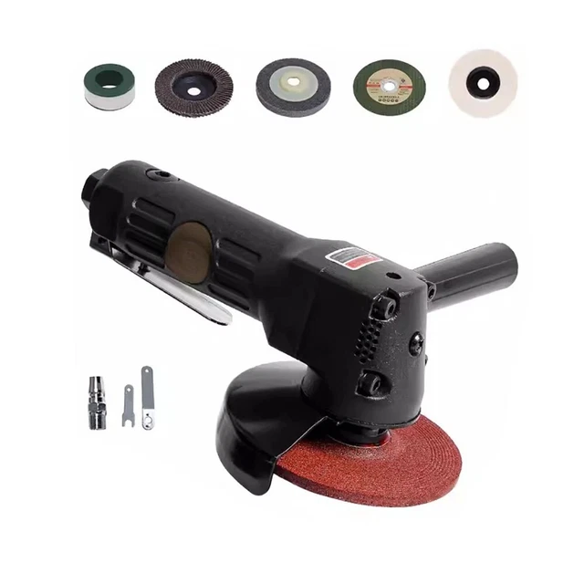 PNEUMATIC ANGLE GRINDER Handheld Portable 4 Inch Air Grinding Polishing ...