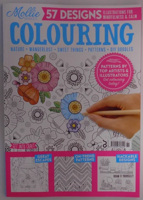 GET INTO CRAFT magazine 2025 Mollie Makes Colouring: Nature, Wanderlust ...